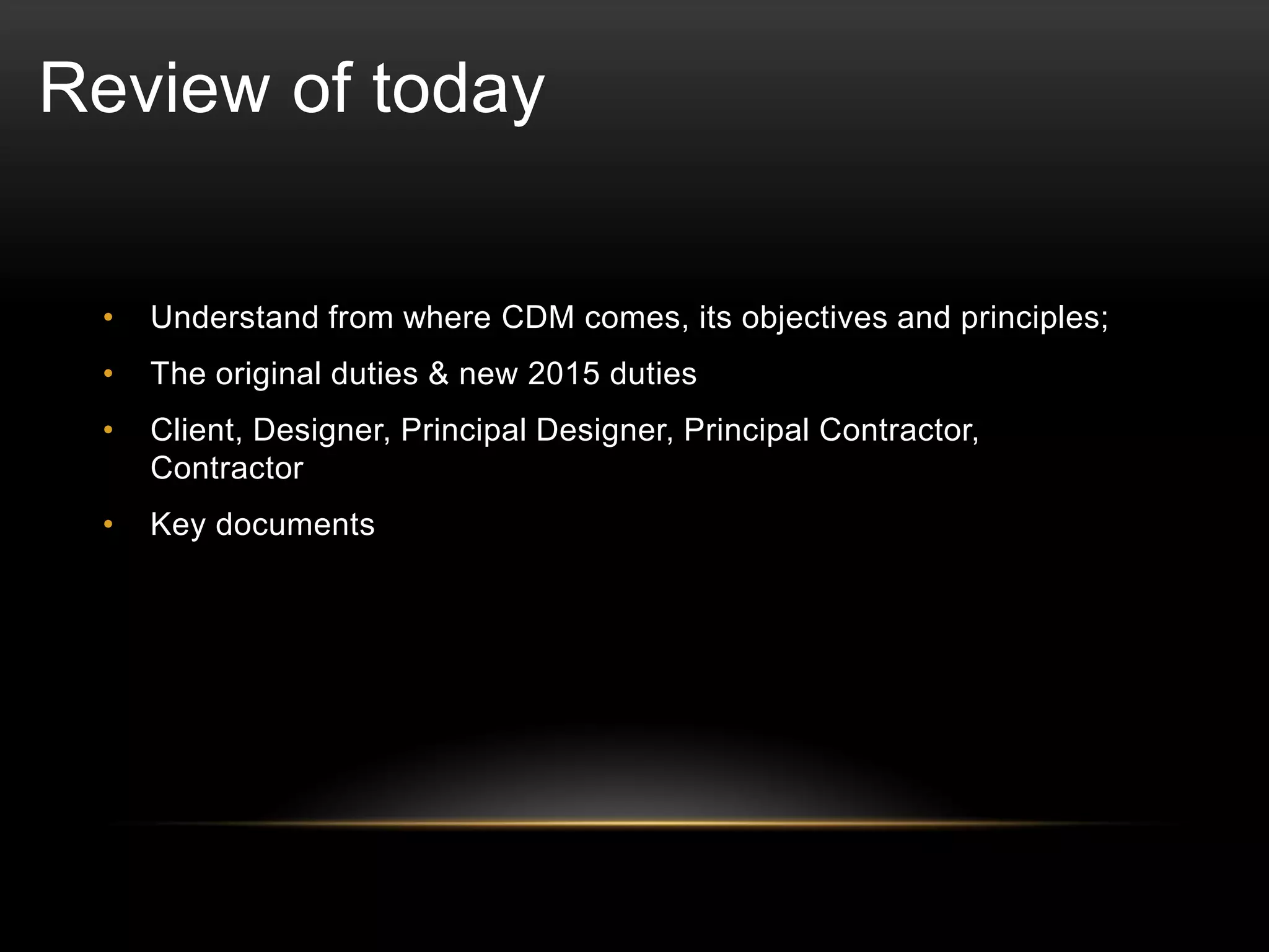 CDM 2015 awareness pack | PDF