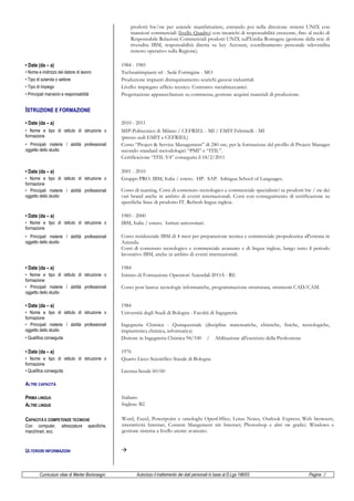 Werter Boninsegni CV 2016 | PDF | Professional School | Postgraduate Education