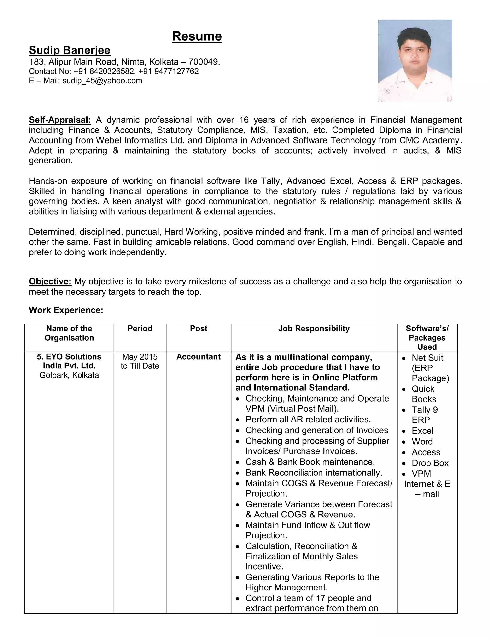 Resume_SudipBanerjee | PDF