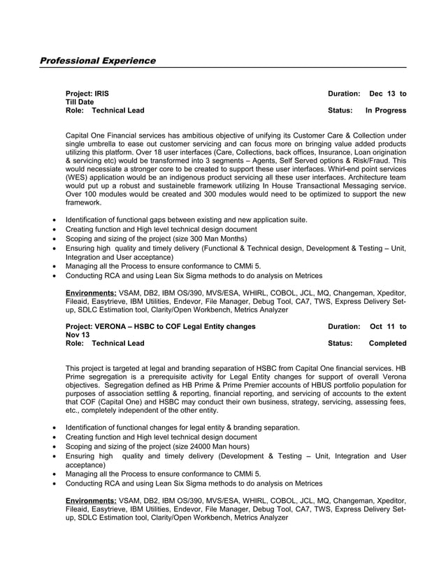 Resume_Atul_Anand_9.1_Yrs_Technical Lead_Mainframe | PDF