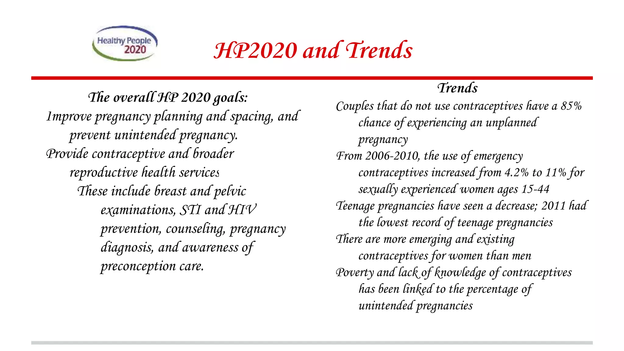 Emerging Trends in Contraception | PPTX
