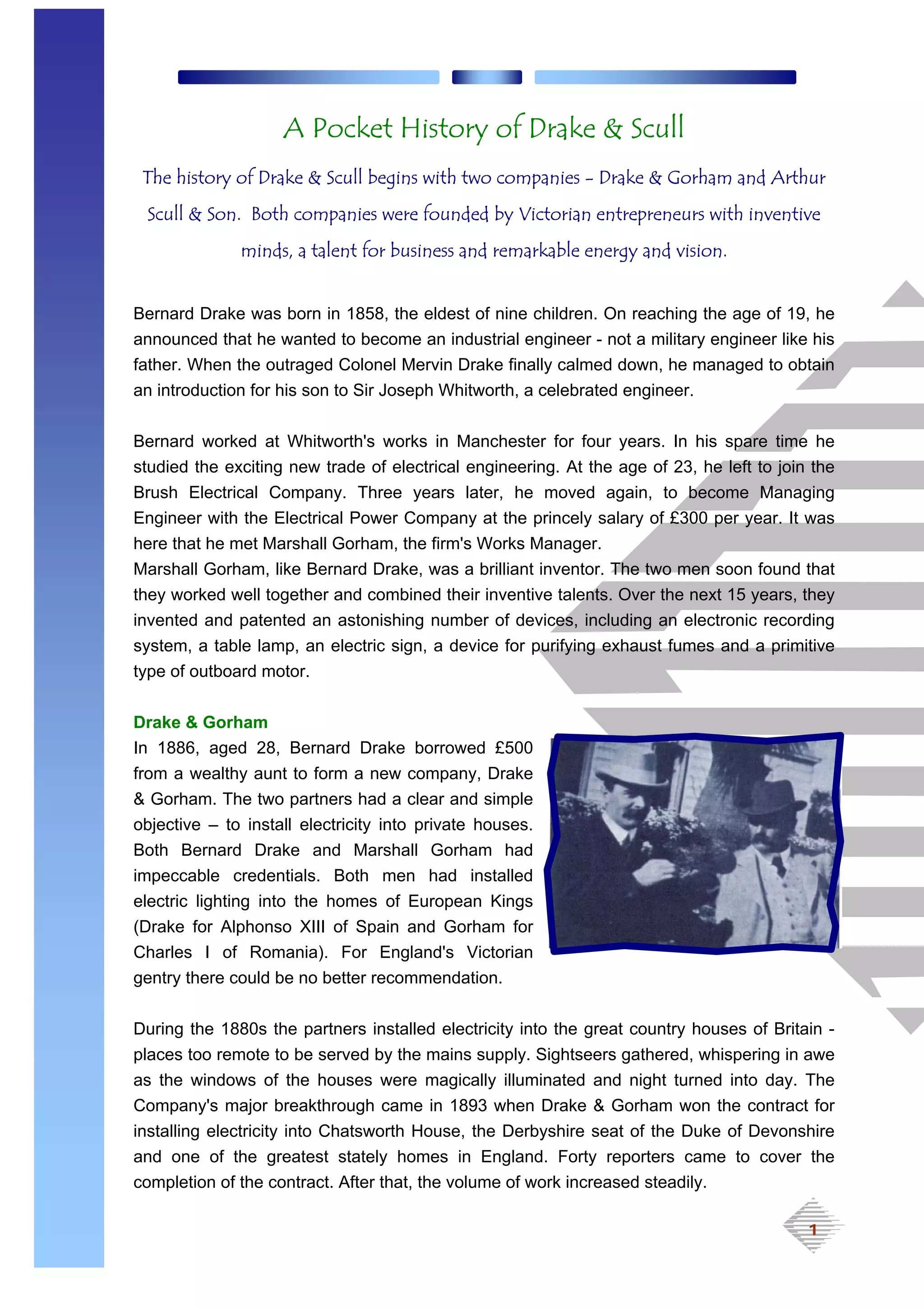 Drake and Scull-History-framed | PDF