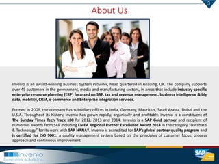 Corporate Overview - Invenio Business Solutions | PPT