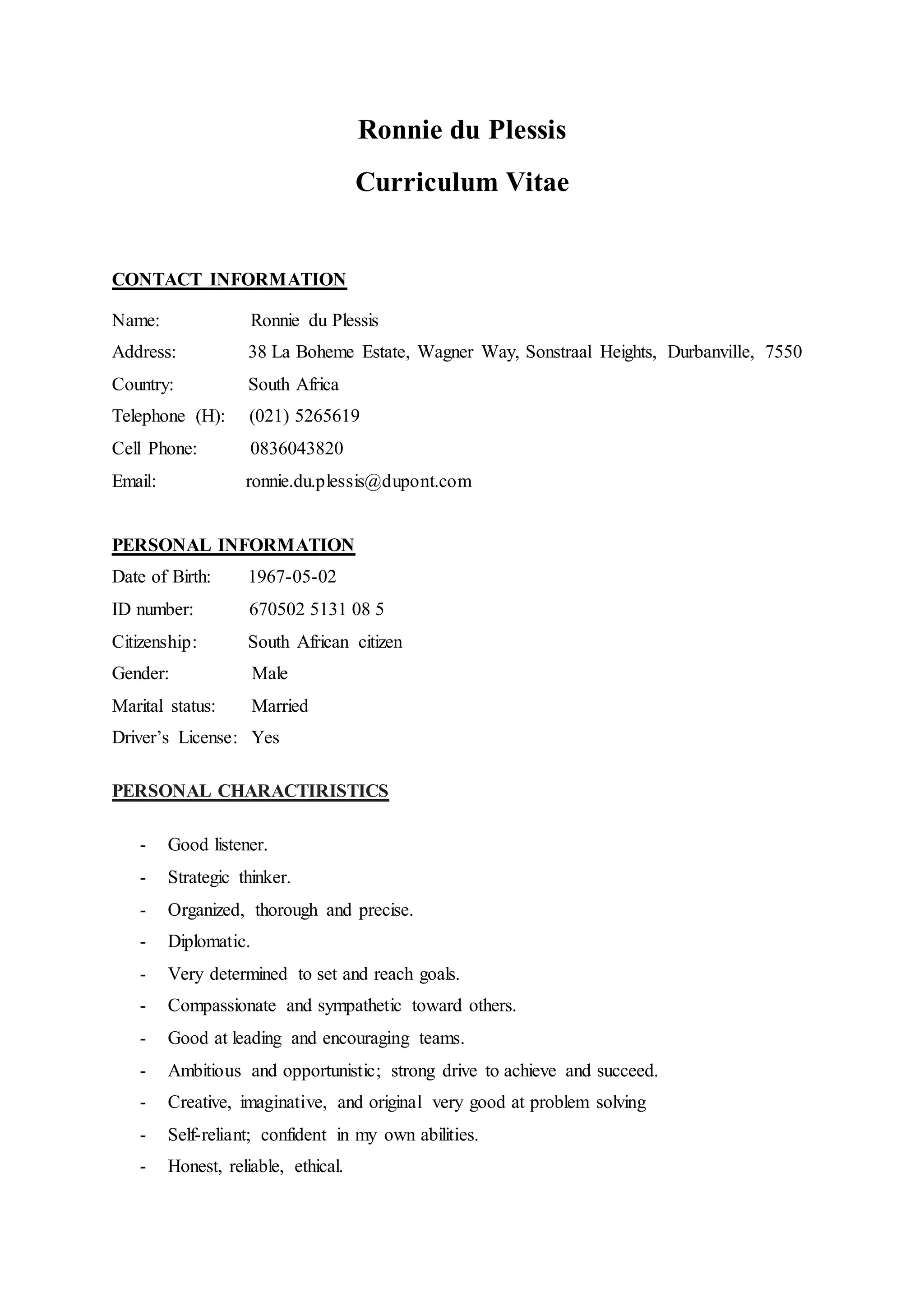 CV doc | PDF