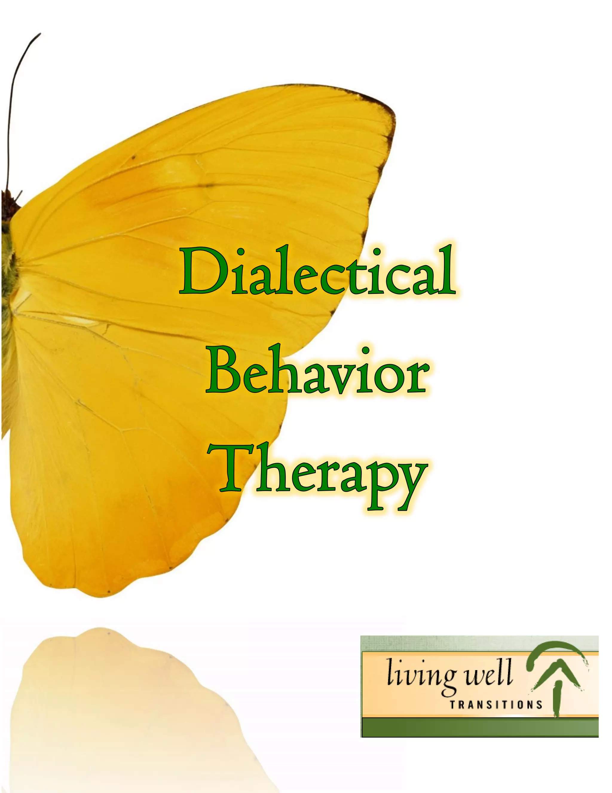 DBT Notebook 1 | PDF
