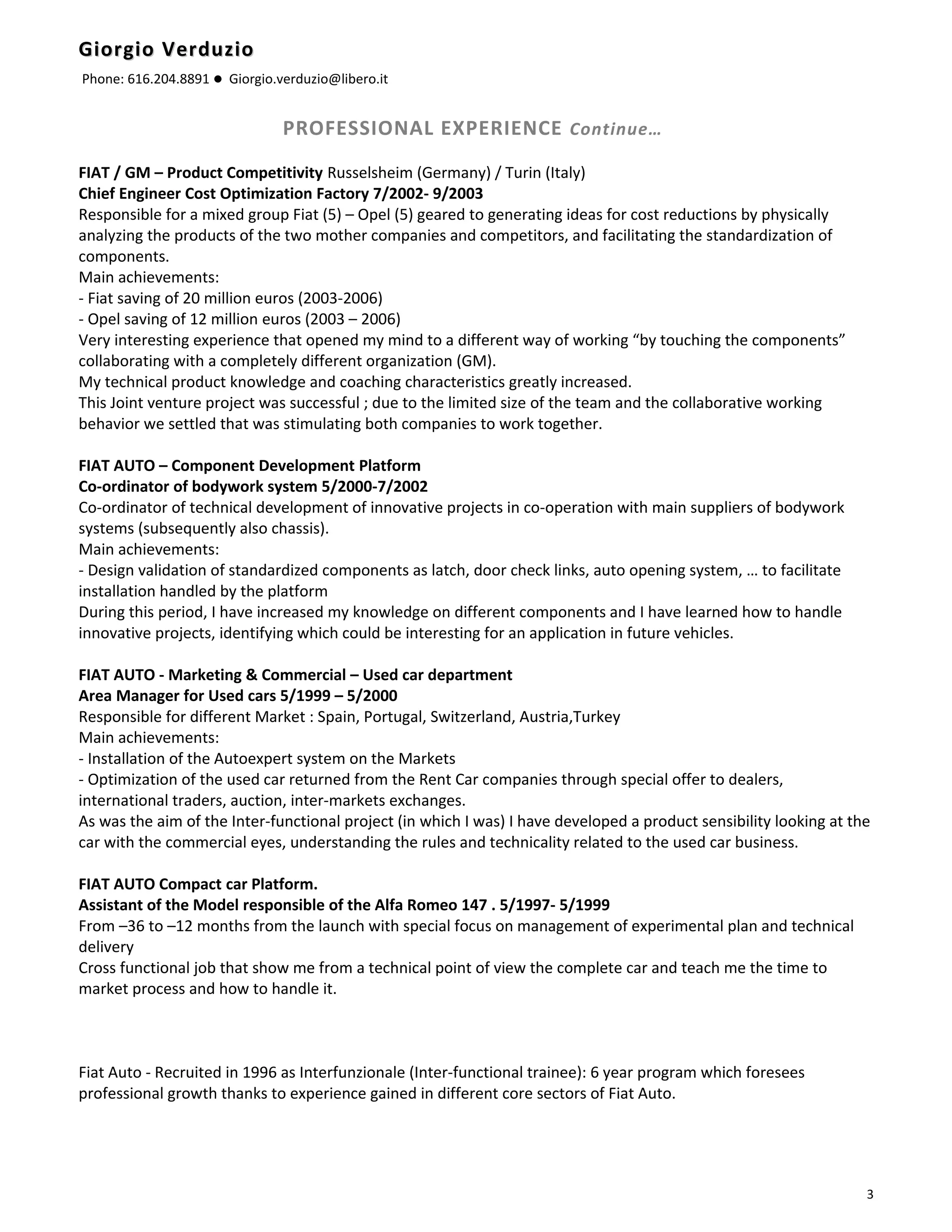 GVerduzio_cv August 2015 | DOC