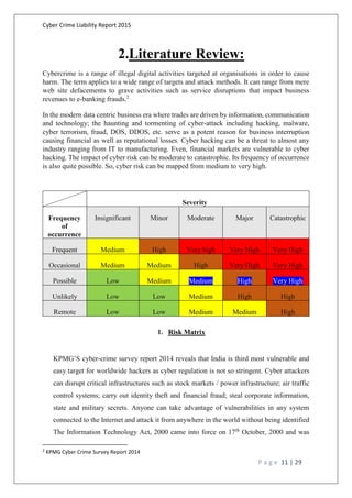 Cyber crime liability report | PDF