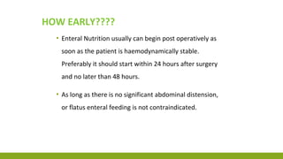 Post surgery Nutrition- Semi elemental Formula | PPT