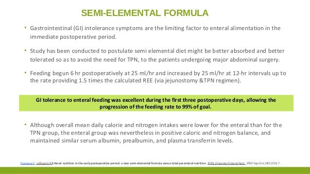 Elemental Diet Formula