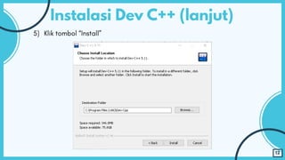 Dasar-Dasar Pemrograman - 3 Bahasa Pemrograman C | PDF