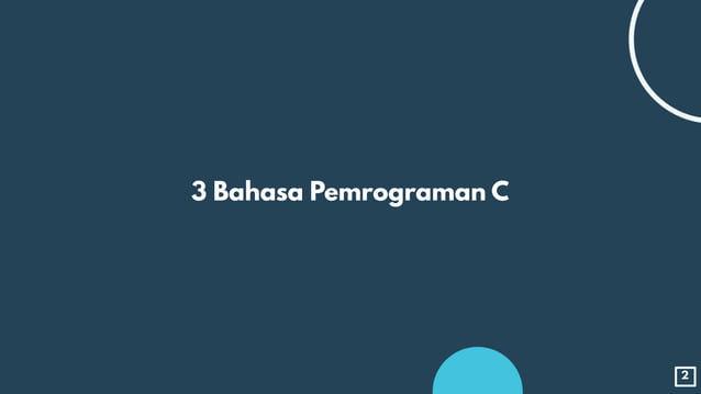 Dasar-Dasar Pemrograman - 3 Bahasa Pemrograman C | PDF
