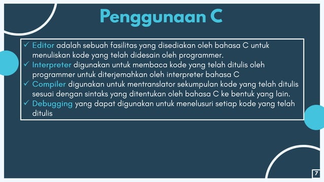 Dasar-Dasar Pemrograman - 3 Bahasa Pemrograman C | PDF
