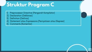 Dasar-Dasar Pemrograman - 3 Bahasa Pemrograman C | PDF