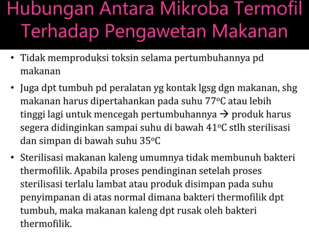 3 bakteri thermofil, mesofil dan psikrofil | PPTX