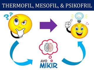 3 bakteri thermofil, mesofil dan psikrofil | PPTX