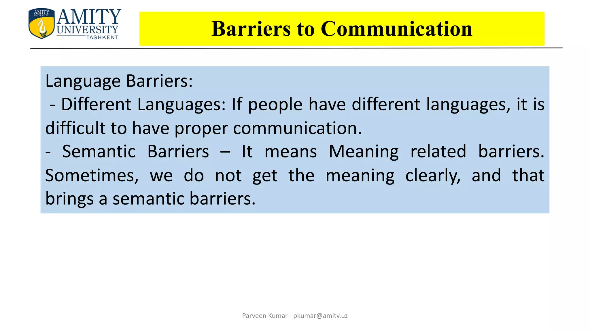 Barriers, Types and Flow of Communication | PDF