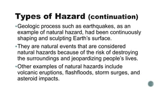 basic concept of hazard | PPTX