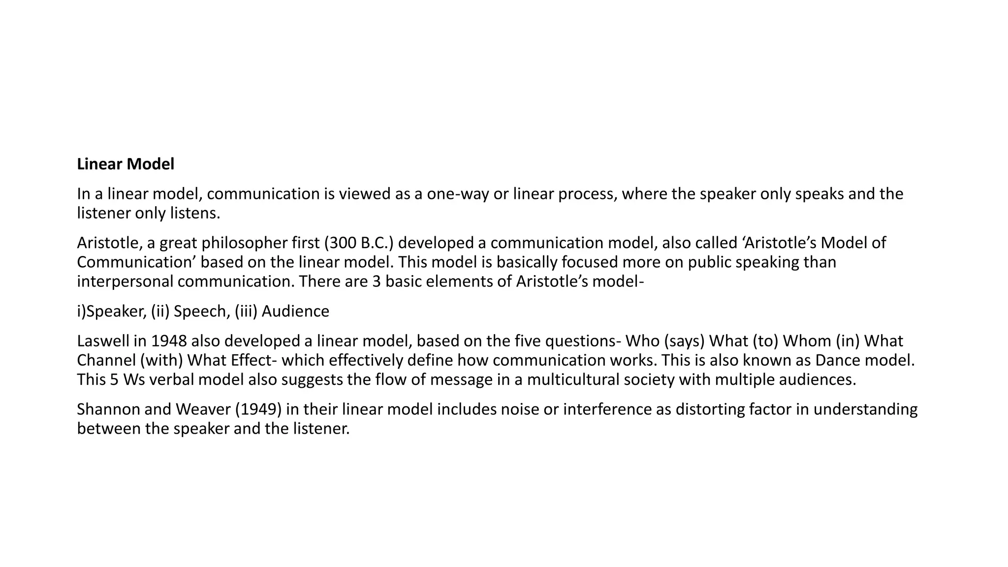 3 basic models of communication | PPTX