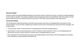 3 basic models of communication | PPTX