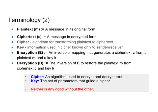 3 Basics of Cryptography Basics of Cryptography | PPT