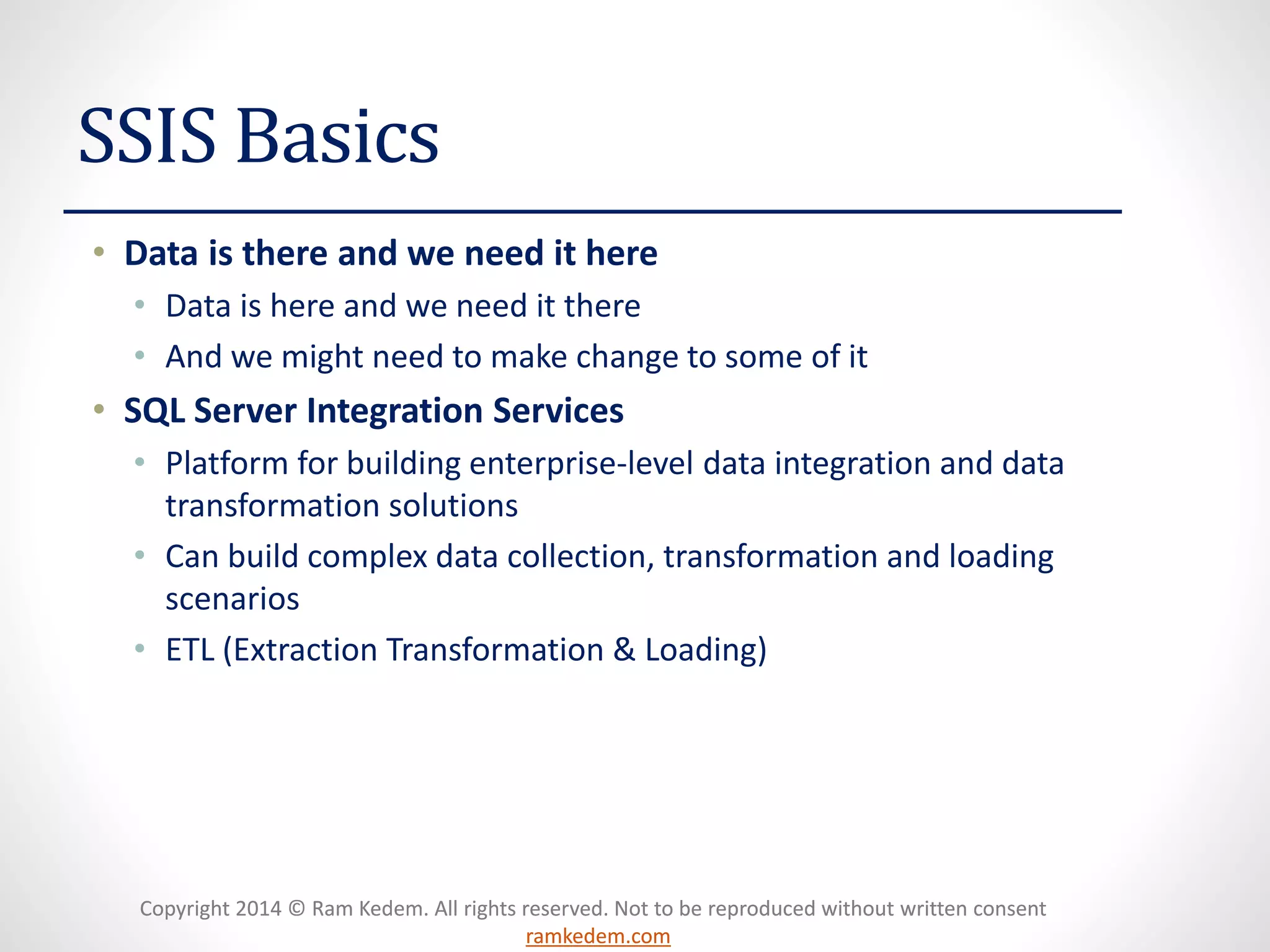 SSIS Basic Data Flow | PDF