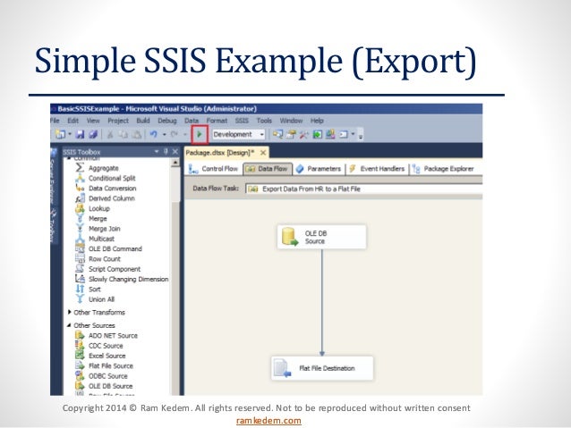 SSIS Basic Data Flow