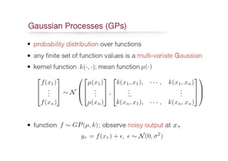 Automatic Gain Tuning based on Gaussian Process Global Optimization (= Bayesian Optimization) | PPT