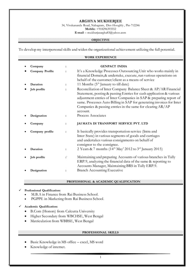 Arghya Resume | PDF