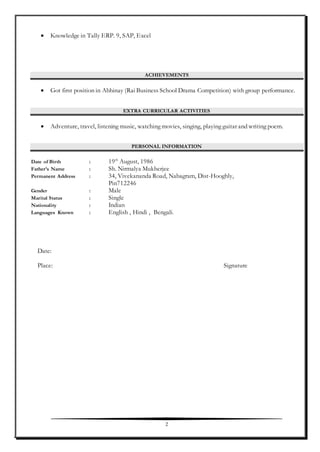 Arghya Resume | DOCX
