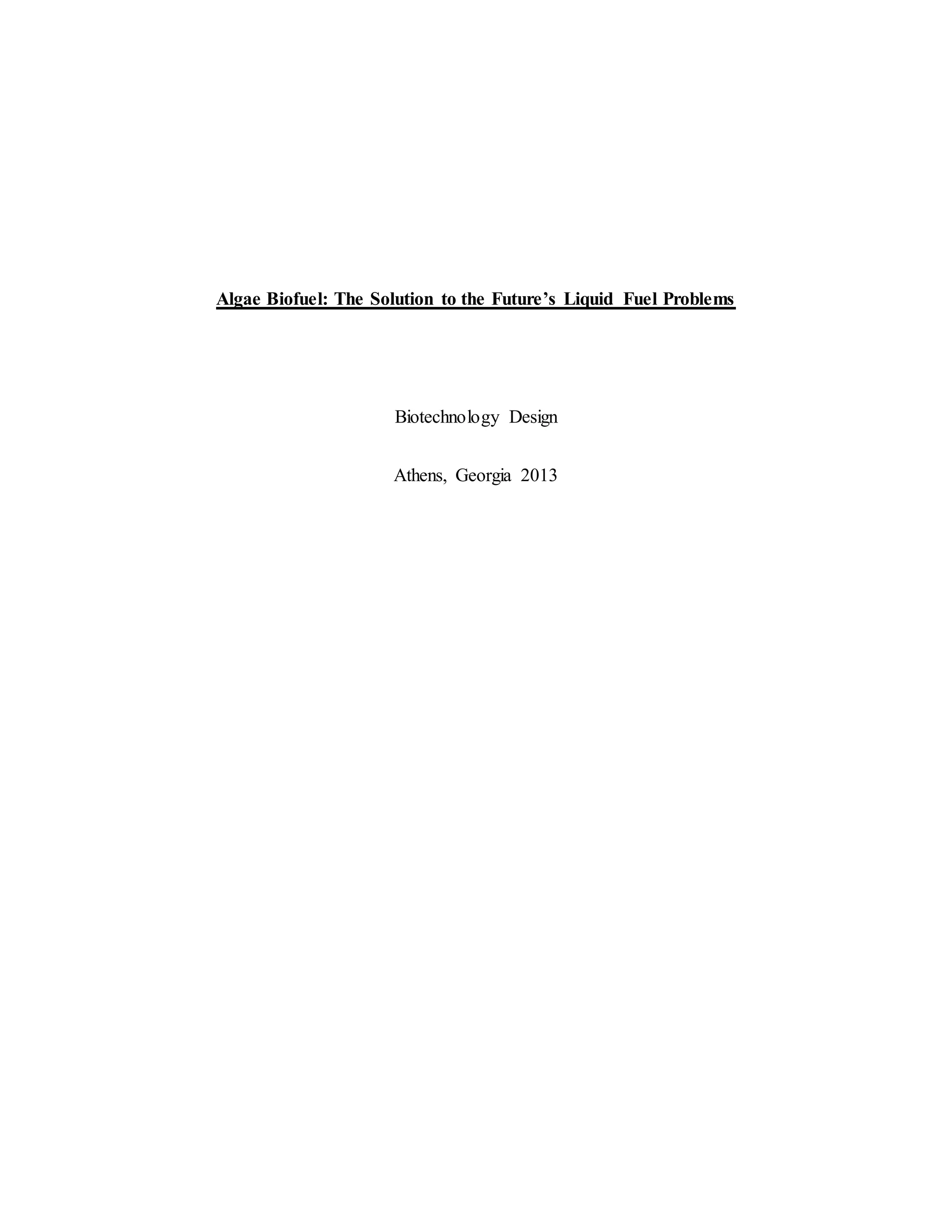 ALGAE Research Paper Final-1-1 | PDF