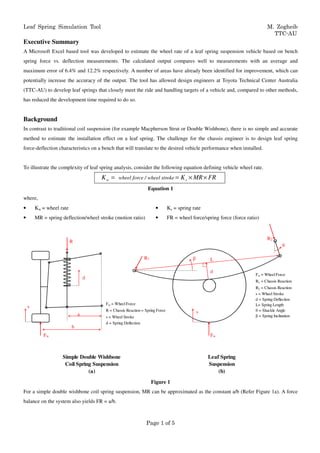 2012 SAE-A Young Engineer of the Year Award - Leaf Spring Simulation ...