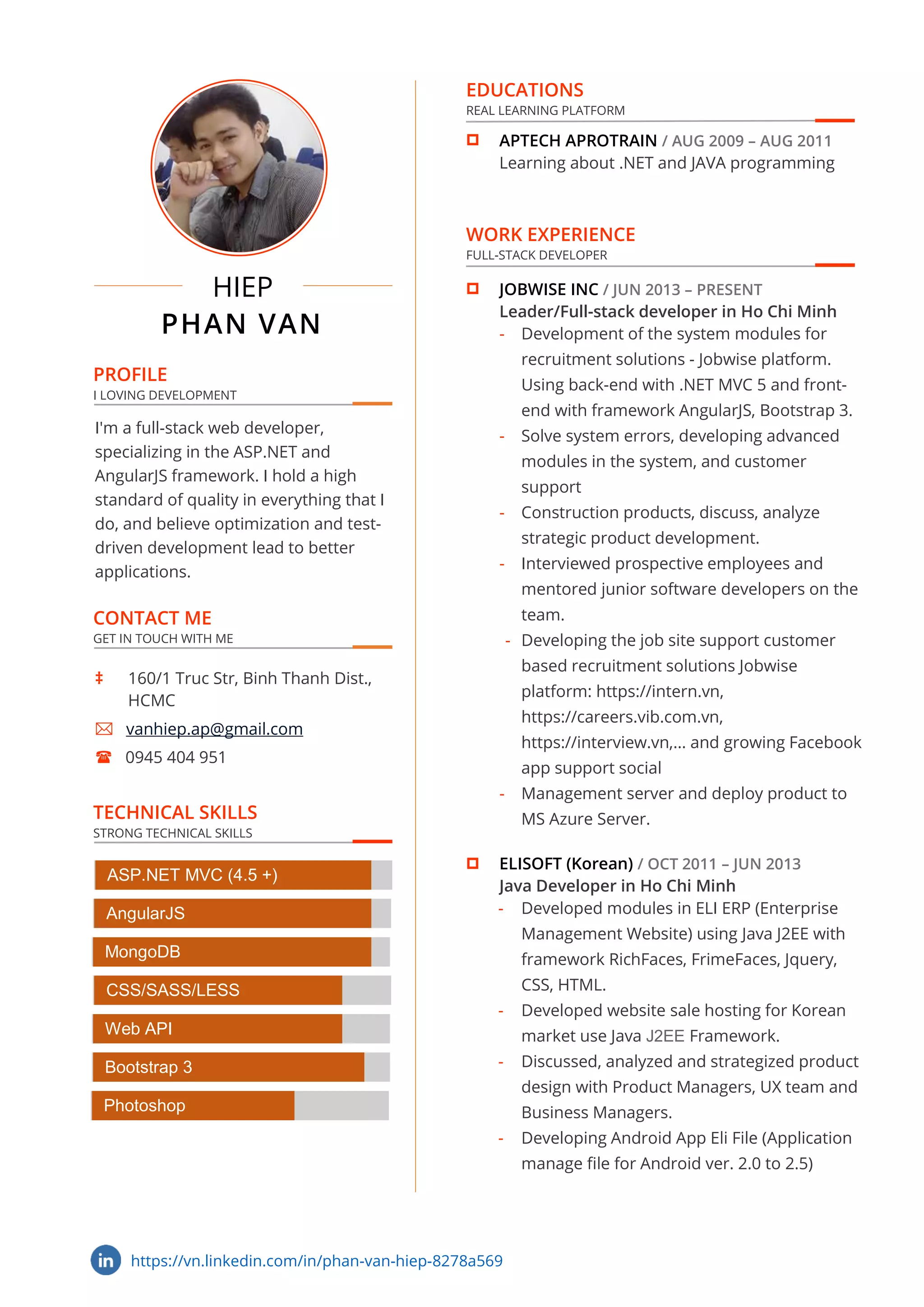 VANHIEP-CV | PDF | Web Development | Internet