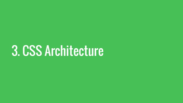 CSS Architecture 101 | PDF | Web Development | Internet