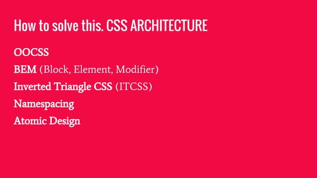 CSS Architecture 101 | PDF | Web Development | Internet
