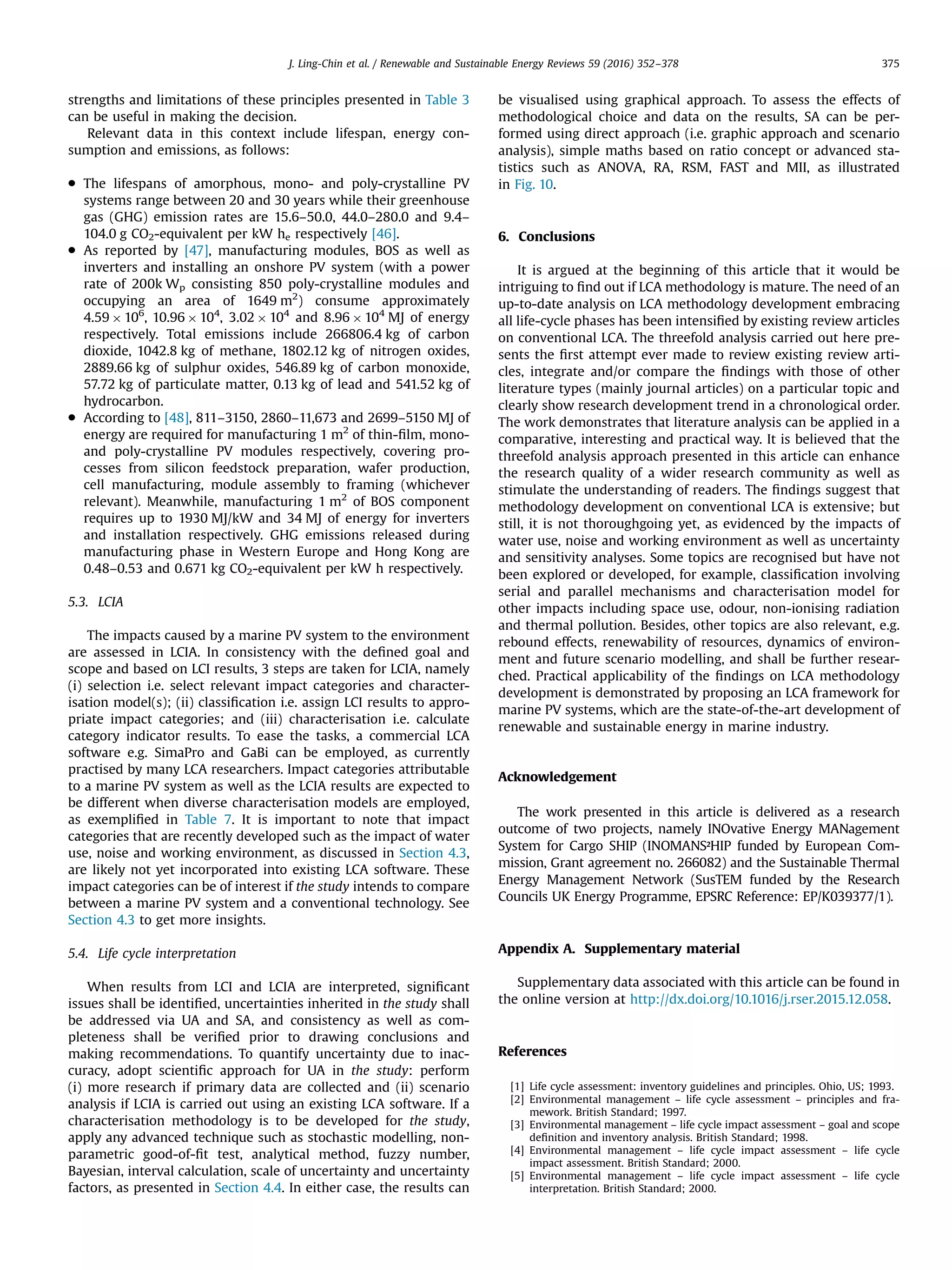Life cycle assessment (LCA) - from analysing methodology development to ...