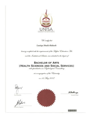 BA HSS degree | PDF