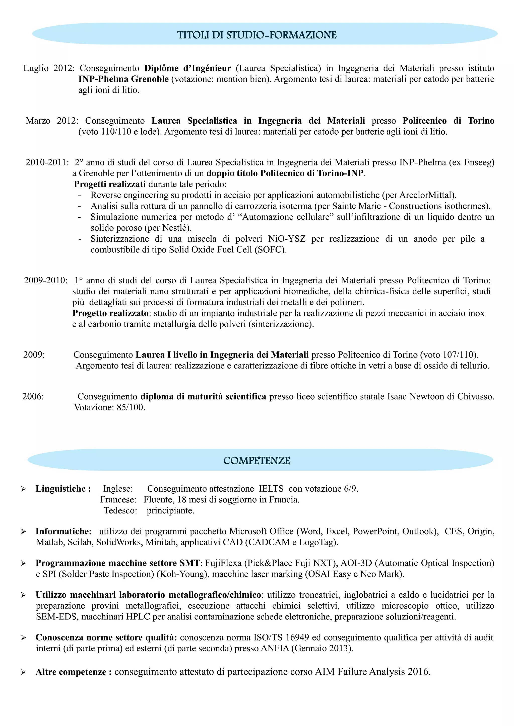 CV Marco Merlo | PDF