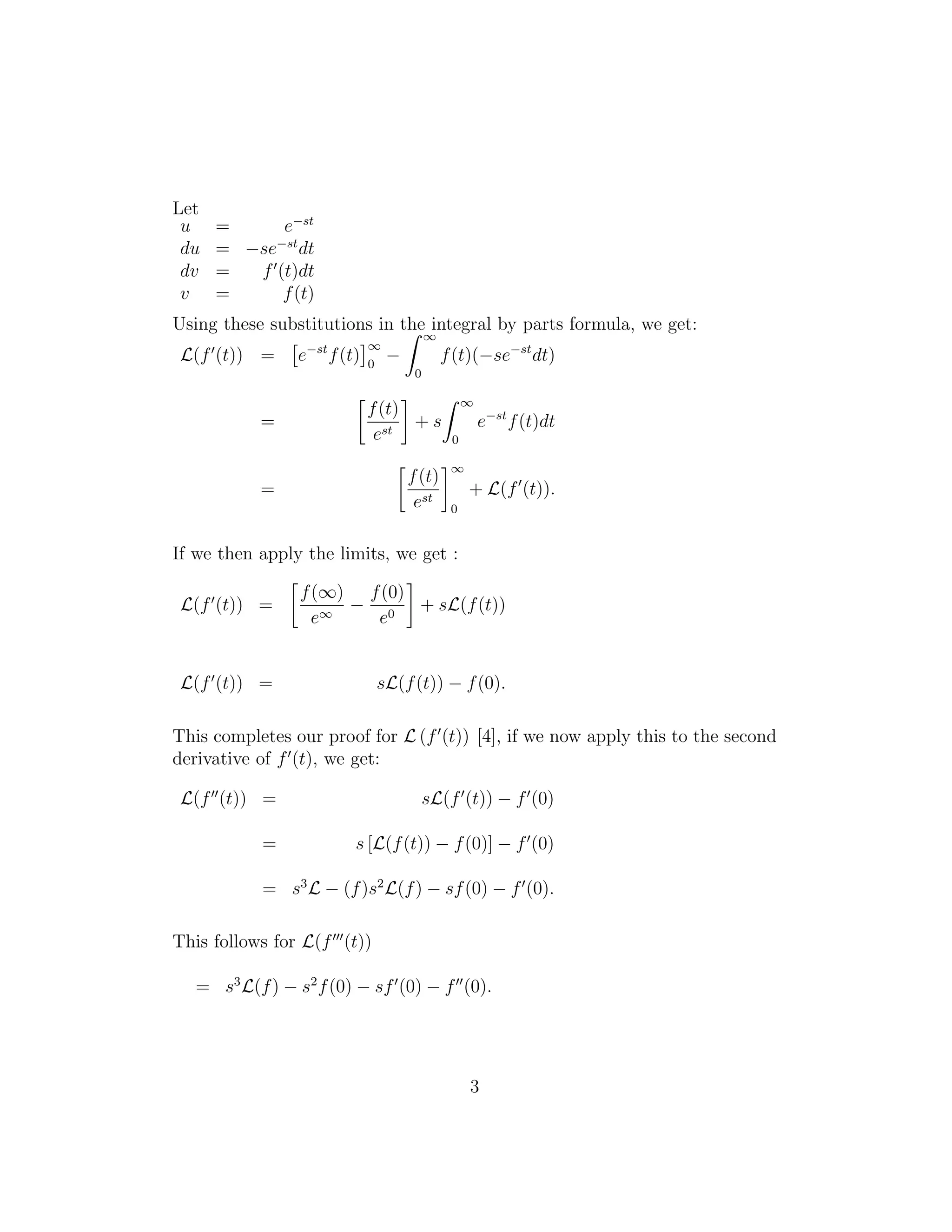 Using Laplace Transforms to Solve Differential Equations | PDF