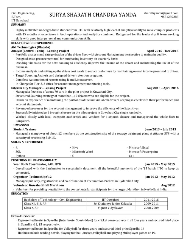 Sharath_yanda_Resume | PDF