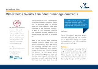 Svensk_Filmindustri_Case_Study Counter Point Vistex | PDF | Media ...
