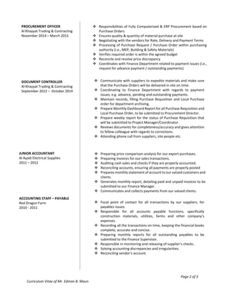 Edman Maun - CV | PDF