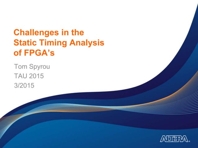 tau 2015 spyrou fpga timing | PPT