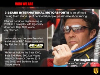 3 Bears Racing Investor Presentation | PPT