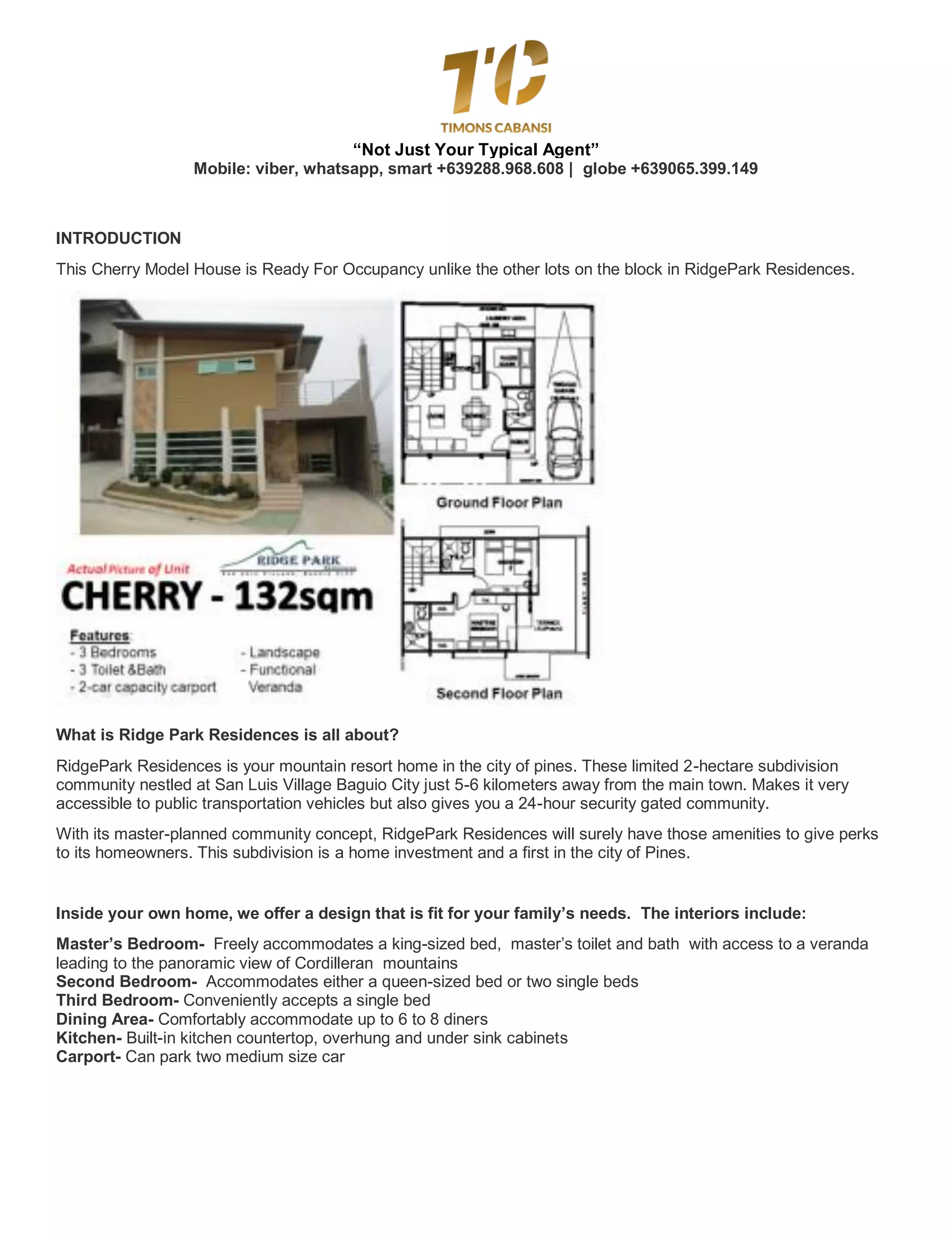 3 Bedroom Modern House and Lot in Baguio New House 2019 | PDF
