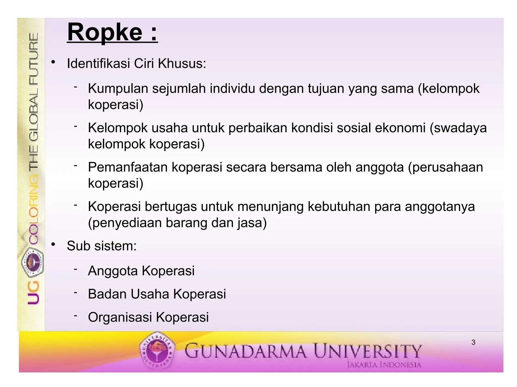 Bentuk organisasi, pembentukan, pembubaran dan jenis-jenis koperasi | PPT