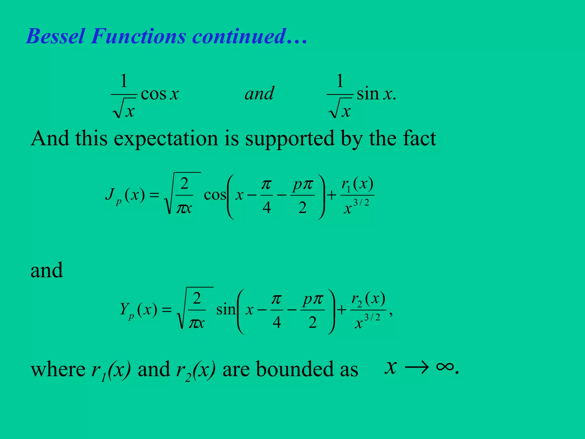 3 Bessels Functions Ppt