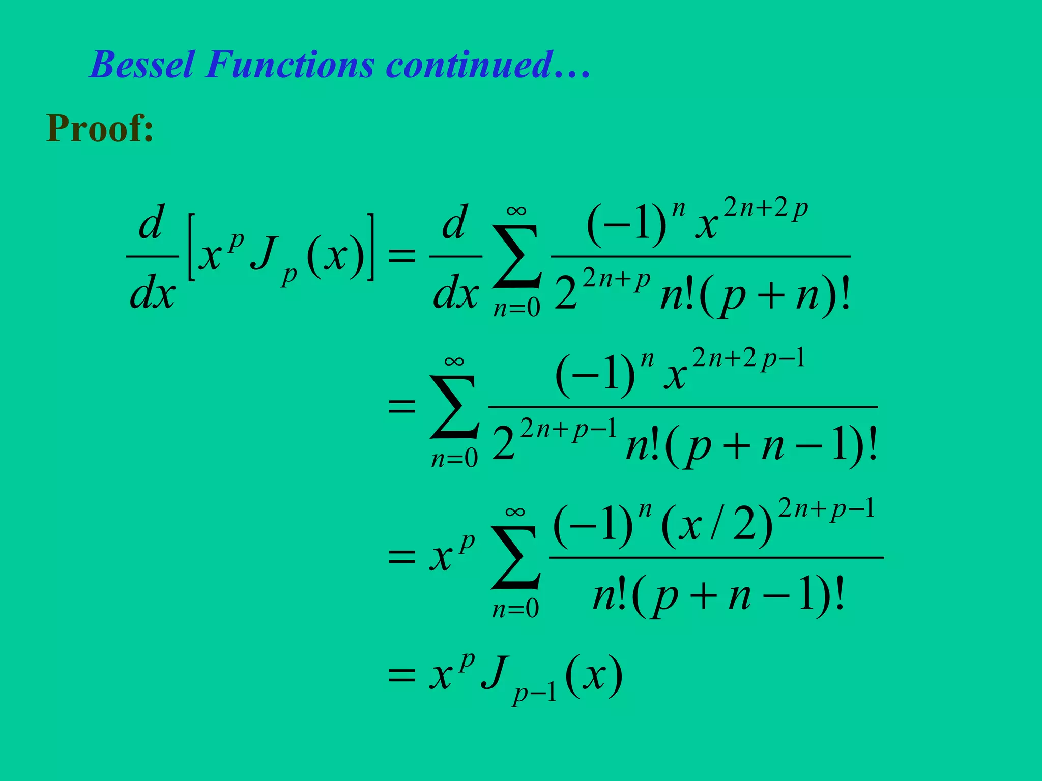 3 Bessels Functions Ppt 4872
