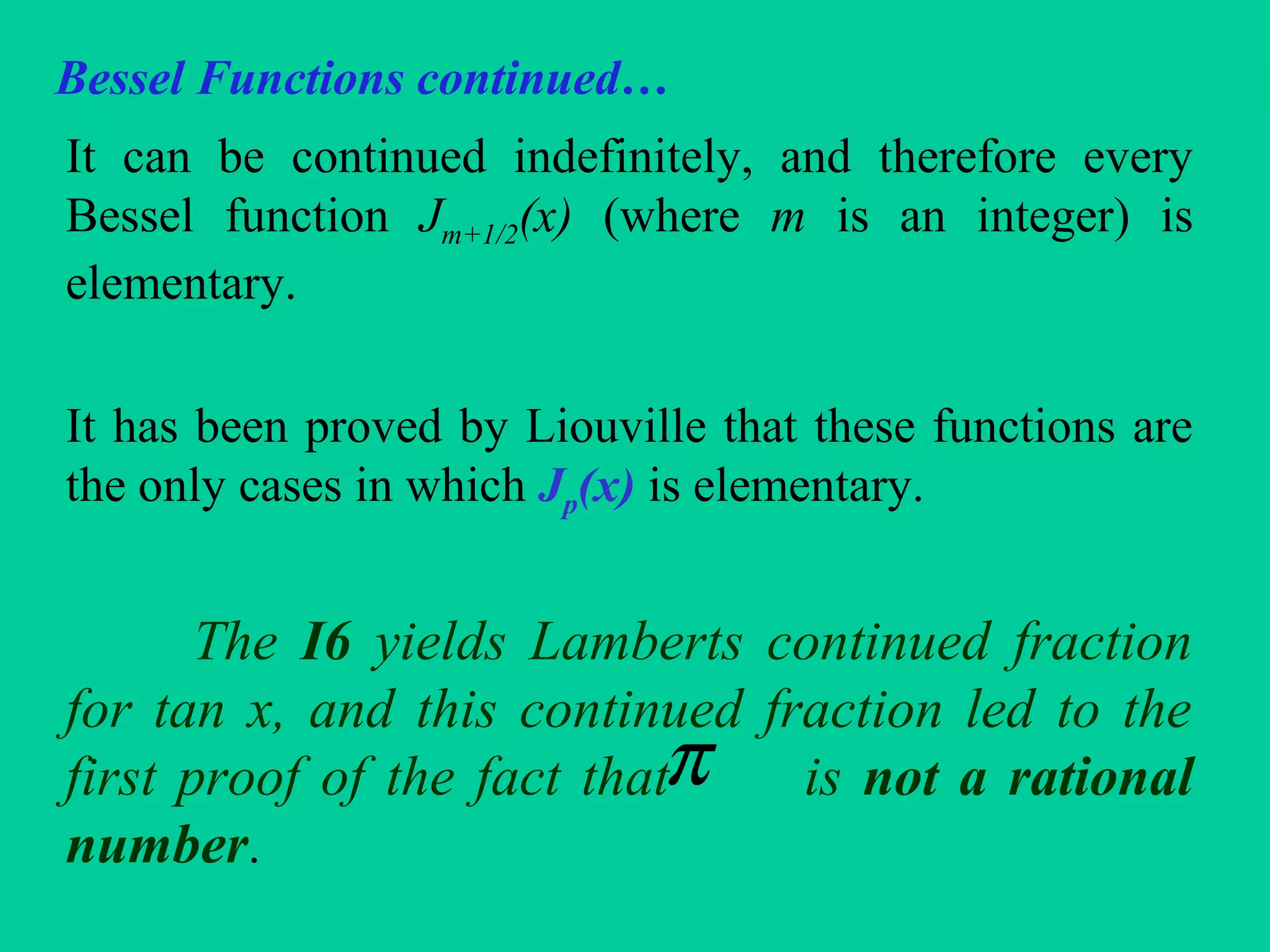 3 Bessels Functions Ppt