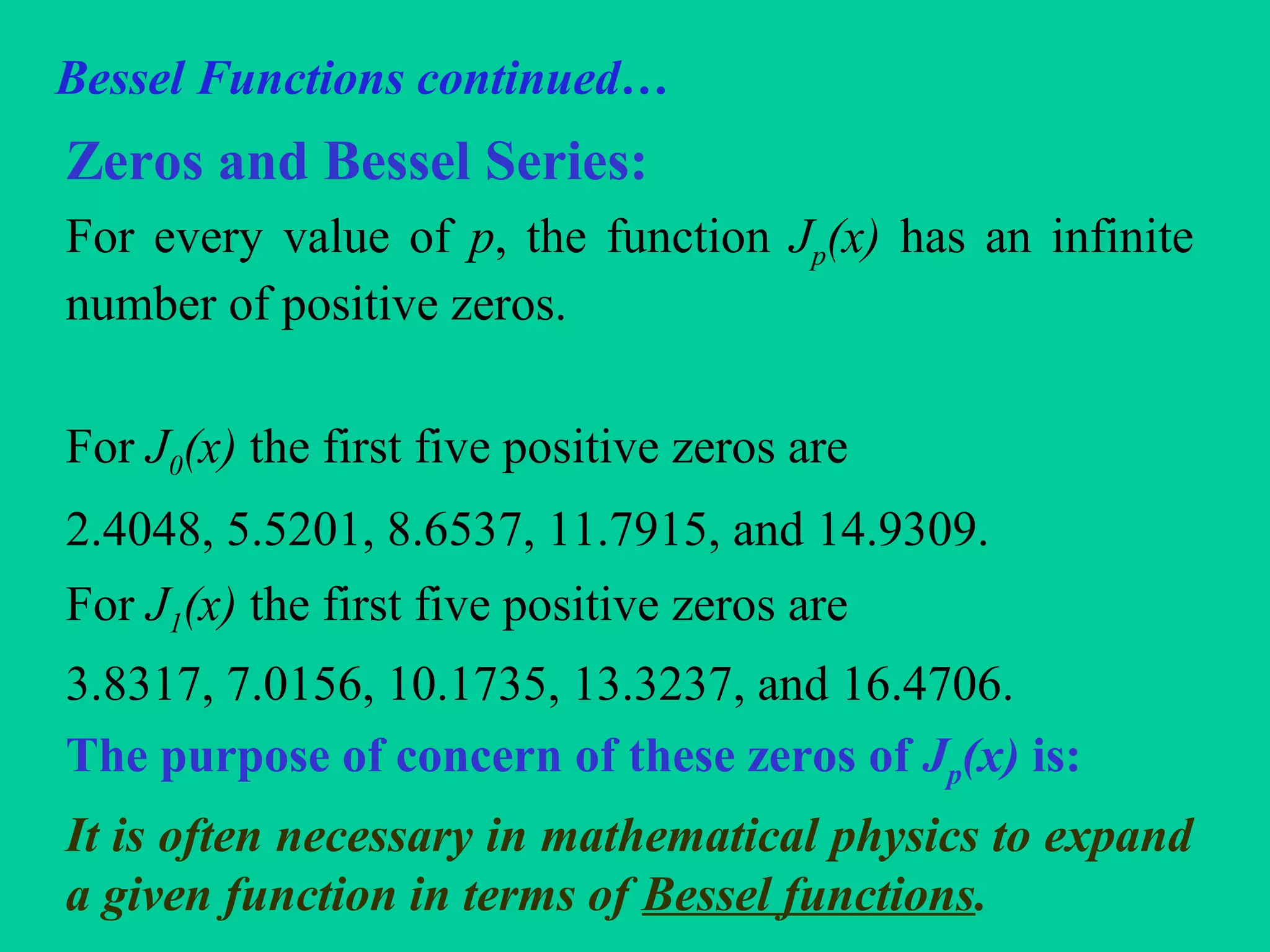 3 bessel's functions | PPT