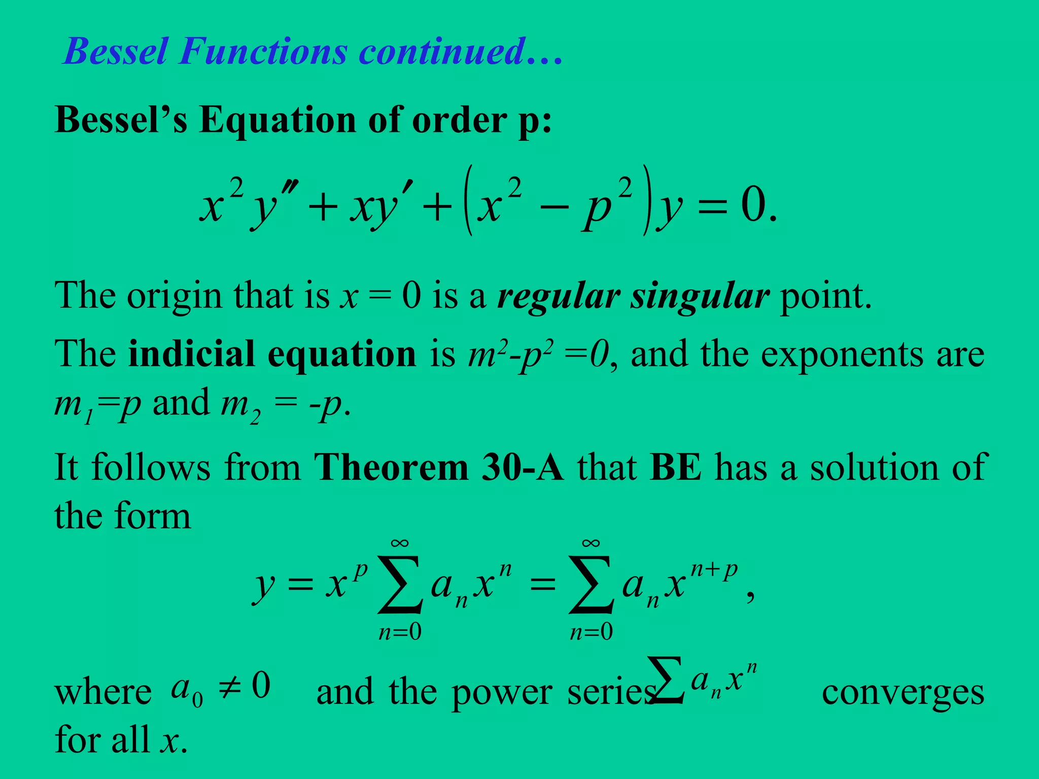 3 bessel's functions | PPT